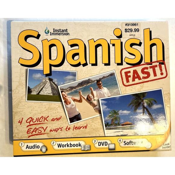Media | Instant Immersion Spanish Fast Cds Dvd Cdrom Workbook Map Of ...